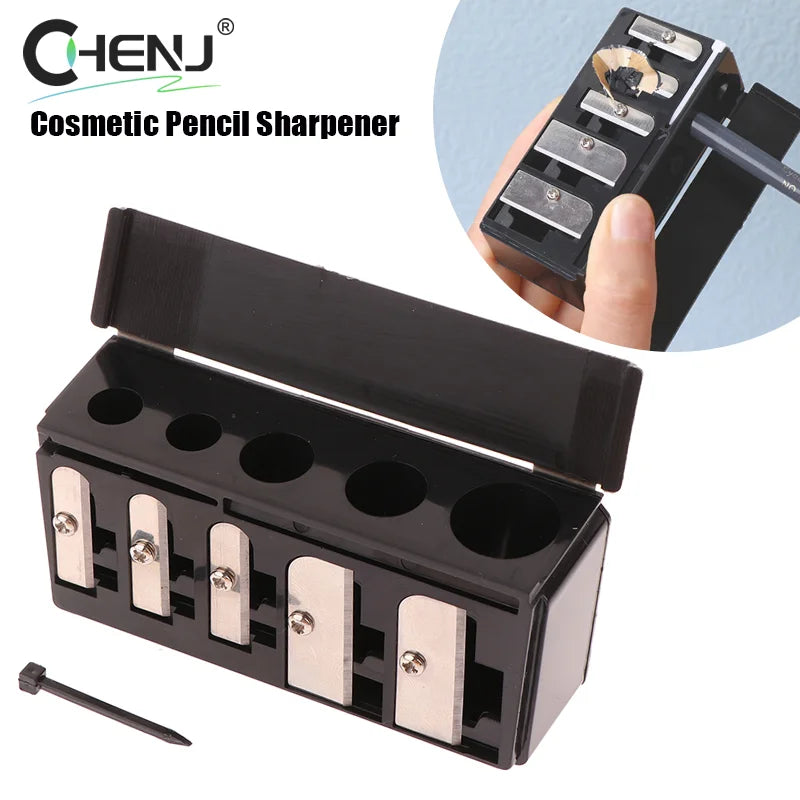 1Pcs 5 Holes Sharpener Multi-functional Pencil Sharpener With Lid For ...